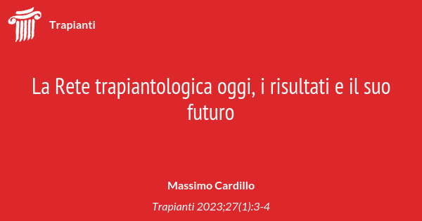 La Rete trapiantologica oggi, i risultati e il suo futuro | Trapianti ...